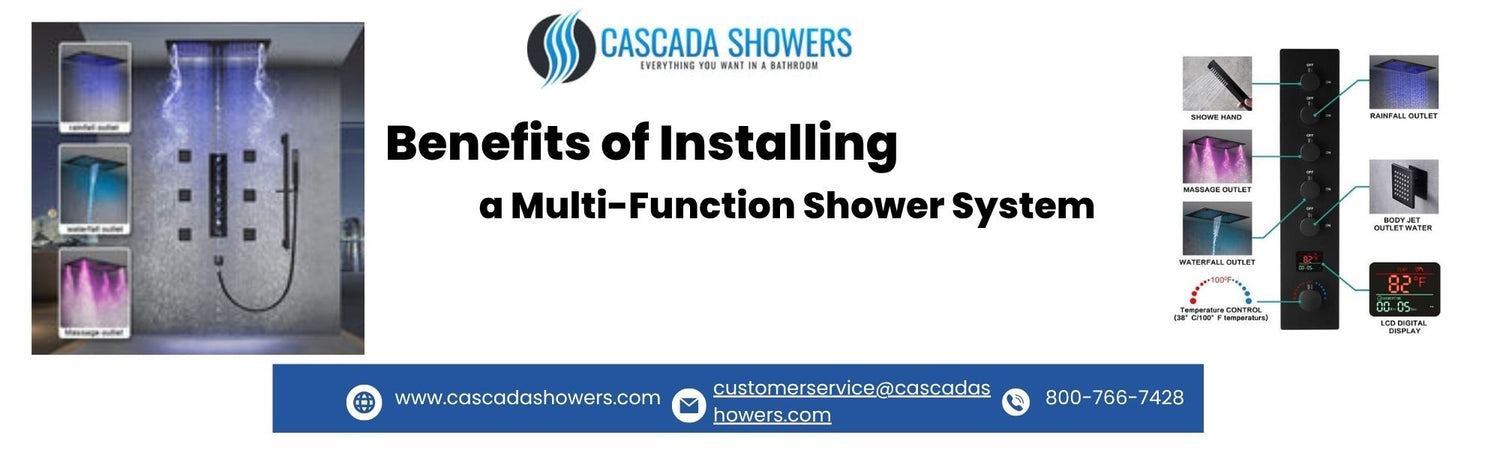 Benefits of Installing a Multi-Function Shower System – Cascada Showers