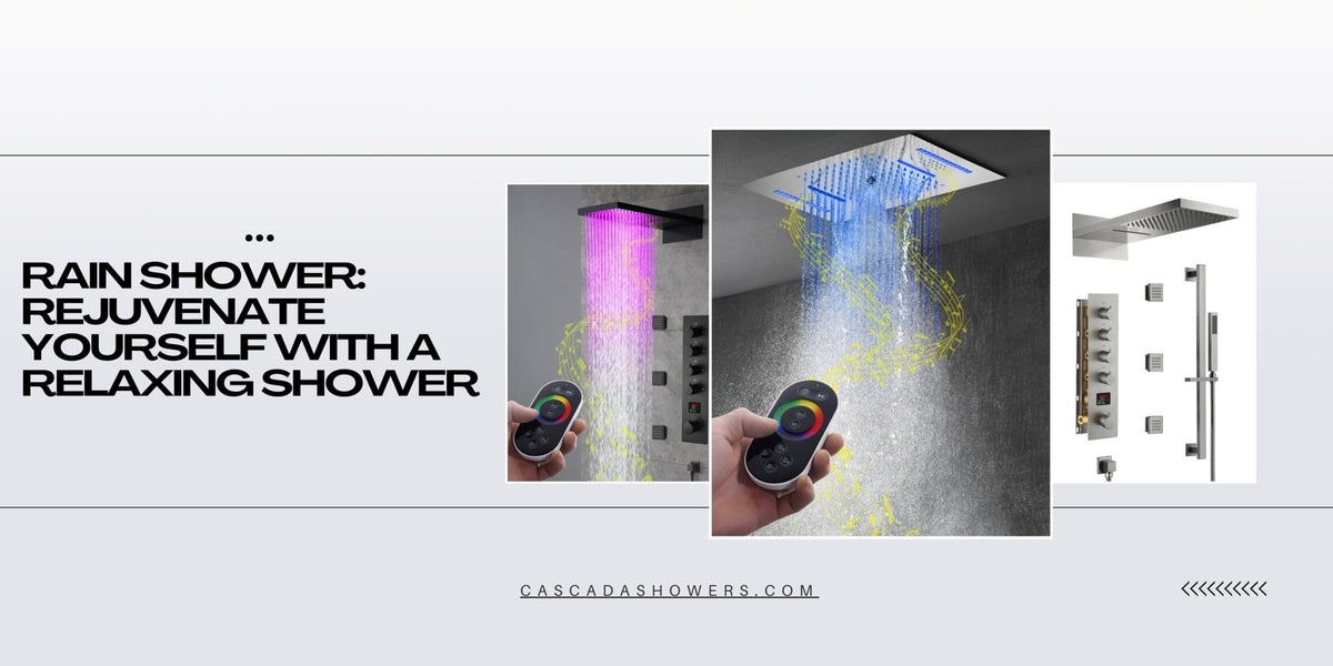 Relaxation with Premium Rain Shower Heads | Cascada Showers