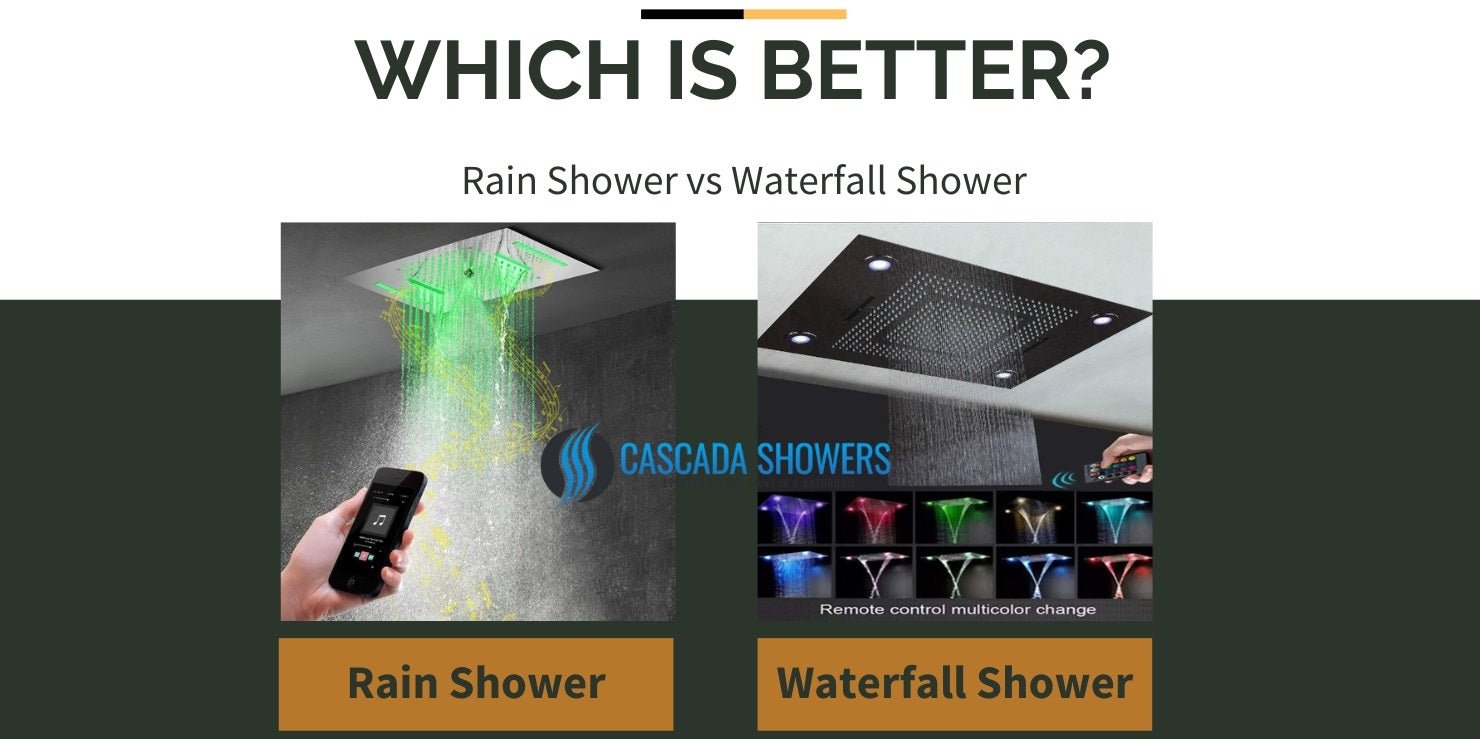 Rain Shower vs Waterfall Shower: Which Is Better? – Cascada Showers