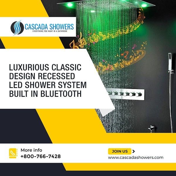 High-Tech Showerheads: Smart Features & Style – Cascada Showers