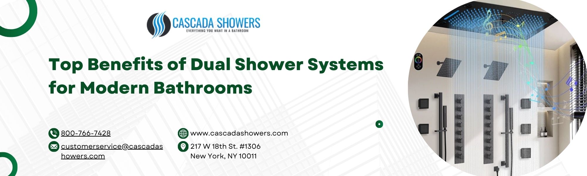 Top Benefits of Dual Shower Systems for Modern Bathrooms – Cascada Showers