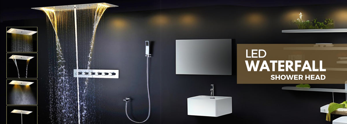 Luxury LED Waterfall Shower Heads | Cascada Showers
