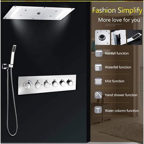 Luxury LED Rain Shower Head & Systems | Cascada Showers