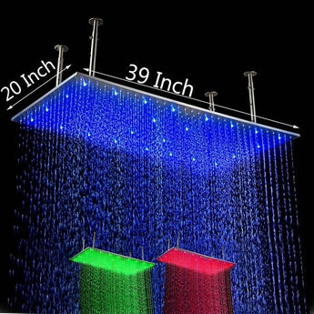 LED Rain Shower Head | Luxury Design & Color-Changing Lights – Cascada ...
