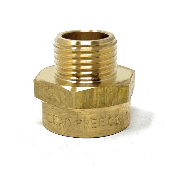 G Male Thread to NPT Female Adapter | 1" x 1 1/4" – Cascada Showers