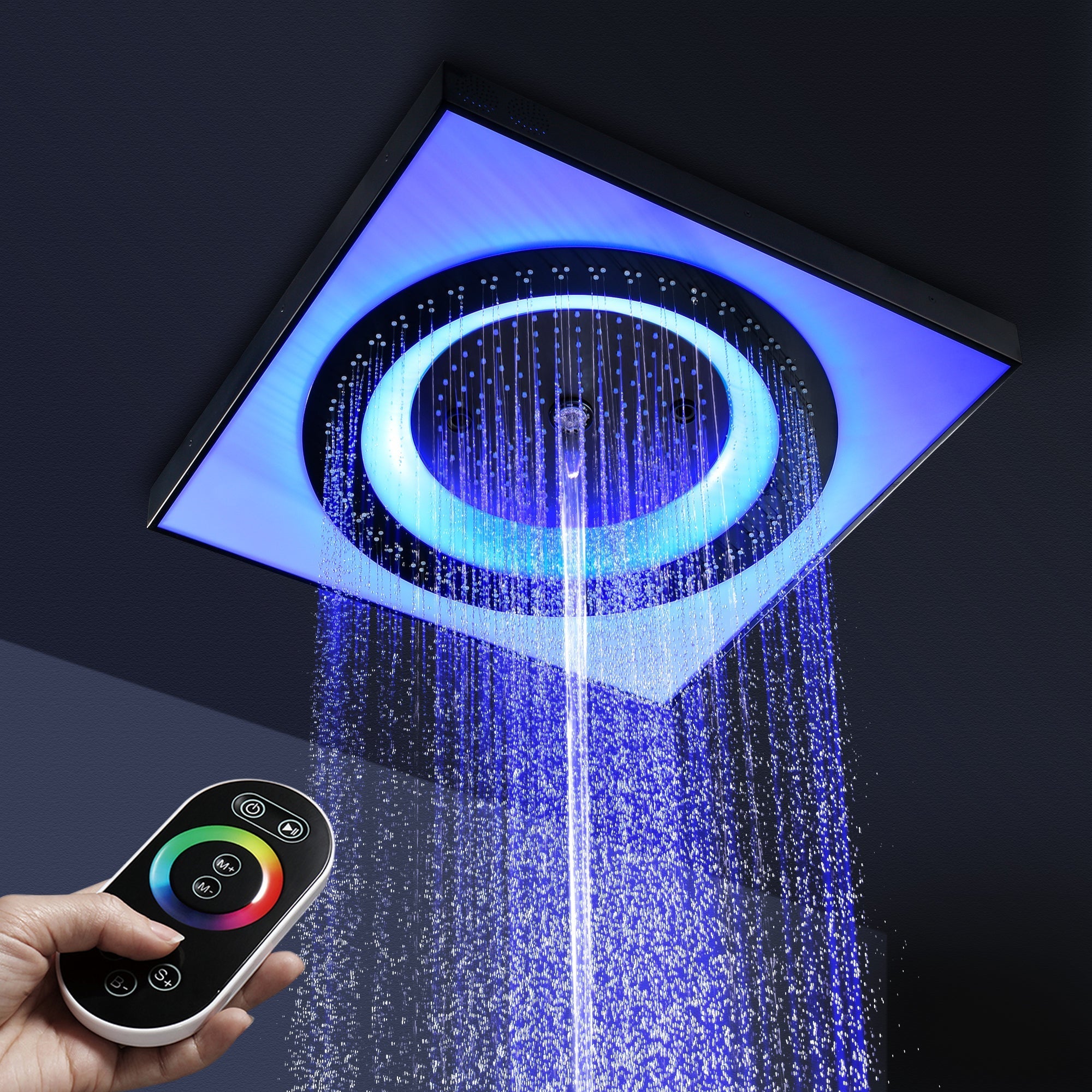 LED Music Shower System with Dual Showerheads – Cascada Showers