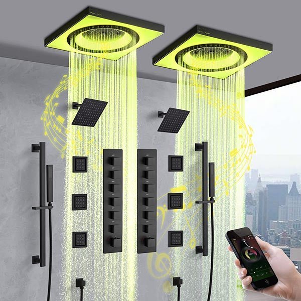 Luxury LED Massaging Shower Systems | Cascada Showers