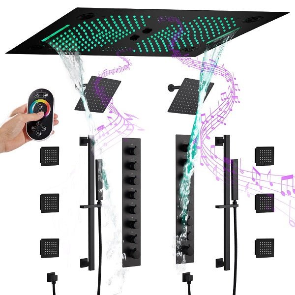 Luxurious LED Music Shower Head System | Cascada Showers