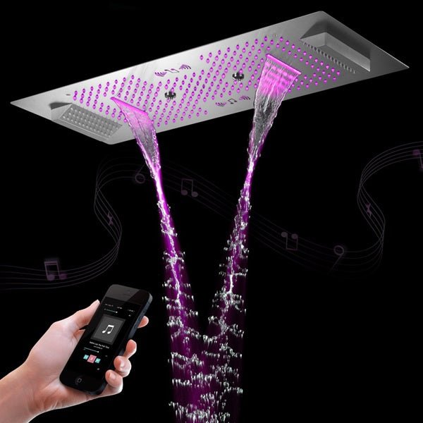 Cascada Verona 16x36 LED Shower System with Music Feature – Cascada Showers