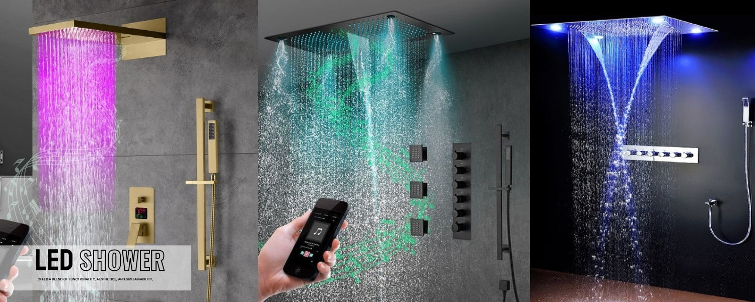 Luxury Shower Systems, LED Shower Heads, Faucets & More – Cascada Showers