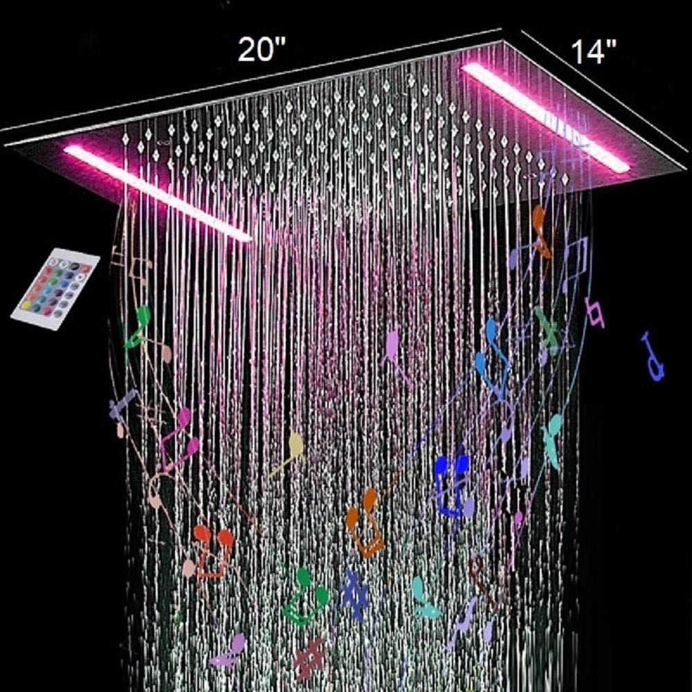 Luxury LED Recessed Shower Heads | Cascada Showers