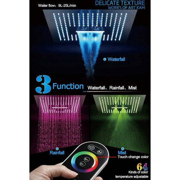 Luxury Shower Systems, LED Shower Heads, Faucets & More – Cascada Showers