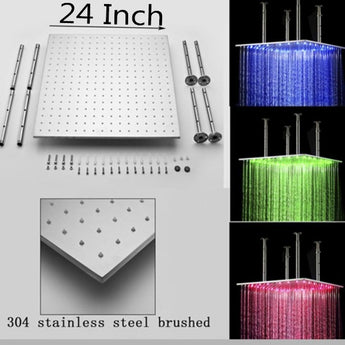 LED Rain Shower Head | Luxury Design & Color-Changing Lights – Cascada ...