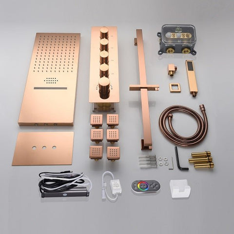 Cascada Capri 9"x22” Music LED Shower System: The Shower System that H ...