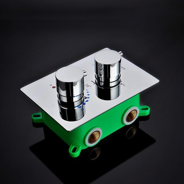 22" Automated LED Shower with 3 Way Thermostatic Valve – Cascada Showers