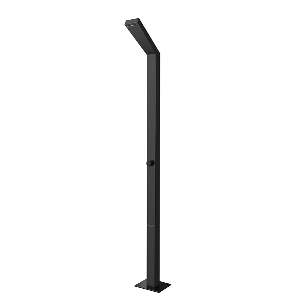 Capri Matt Black Outdoor Shower Panel | Spa Oasis at Home – Cascada Showers