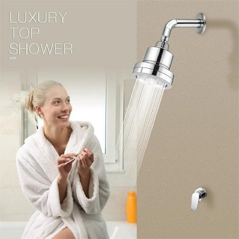 Cascada 15-Stage Filtered Rainfall Shower Head - Chrome Finish - Pure ...