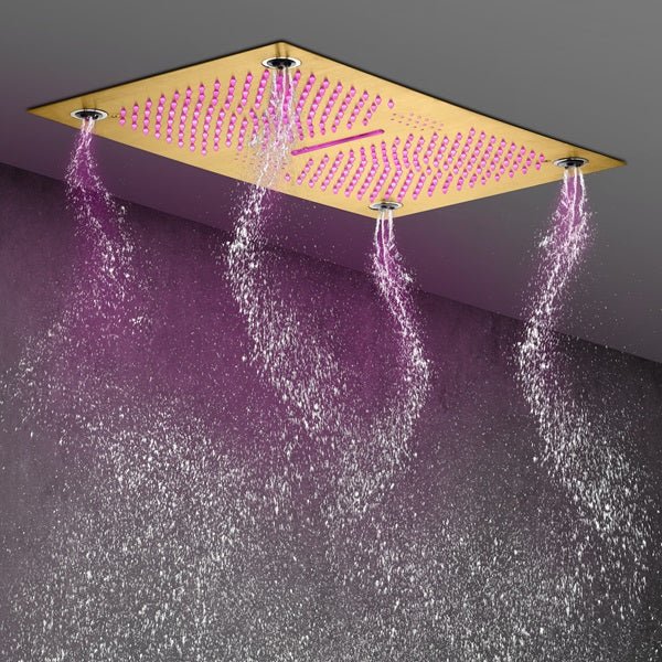 Cascada 16x28 Sorrento Bluetooth Waterfall LED Shower System – Cascada ...