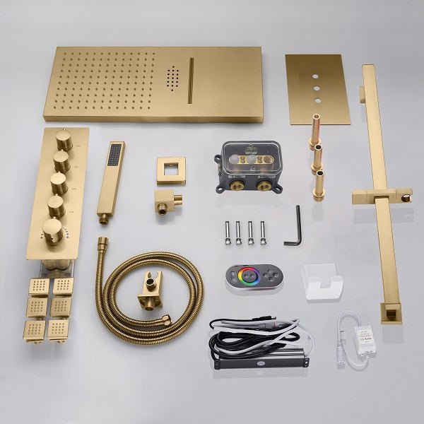 Cascada Capri 9x22 Music LED Shower System – Dream Shower – Cascada Showers