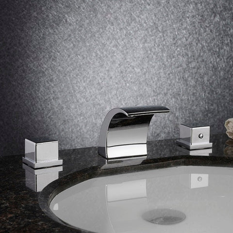 Cascada Deck Mounted Waterfall Bathroom Sink Faucet – Cascada Showers