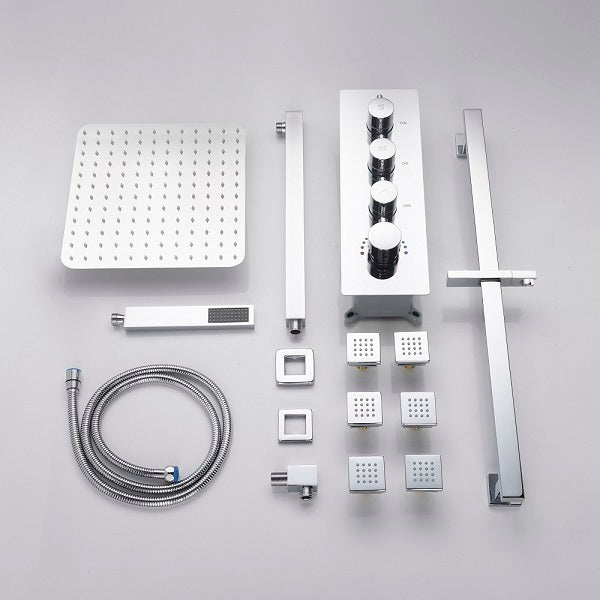 12-Inch Cascada Lucerne Rainfall Shower System – Cascada Showers