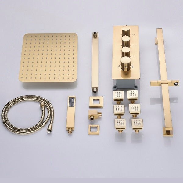 Lucerne 12" Rainfall Shower System - Luxury by Cascada – Cascada Showers