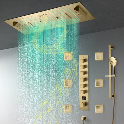 Spa Shower Experience | LED Massaging Shower Systems – Cascada Showers
