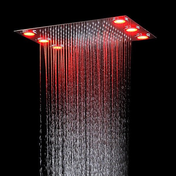 14"x20" LED Shower System | 2-Way Thermostatic Mixer – Cascada Showers