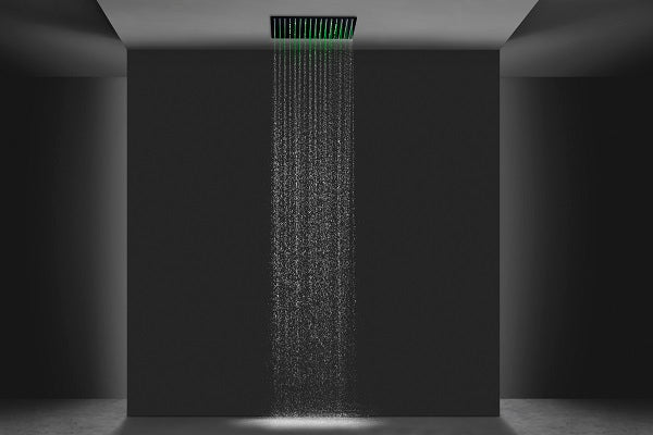 16" LED Shower System with 4 Knob Valve & Adjustable Arms – Cascada Showers