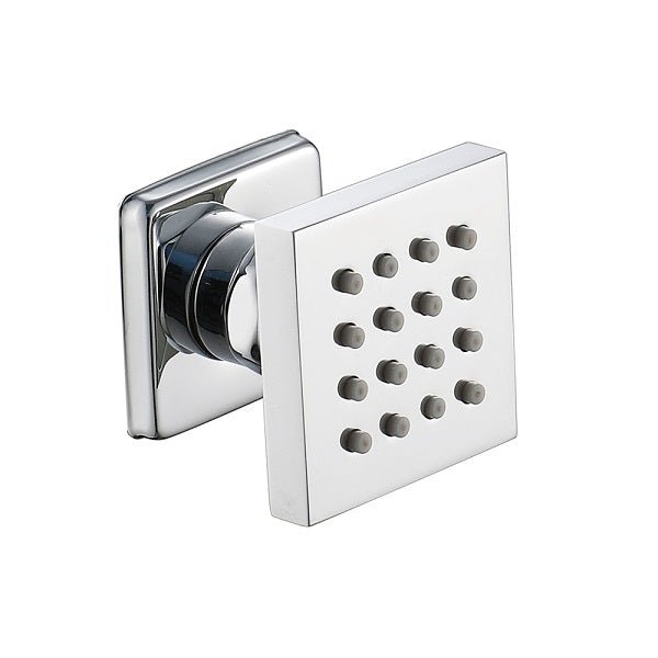 Modern 2-Square Body Spray Shower Jets with 16 Nozzles – Cascada Showers