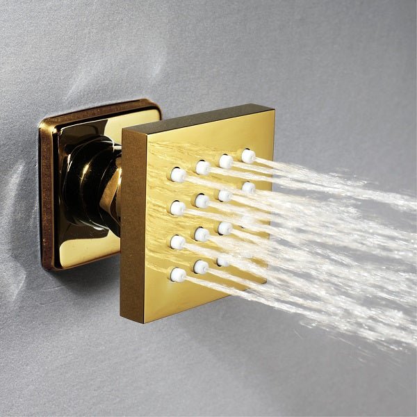 2" Square Body Spray Shower Jets with 16 Nozzles – Cascada Showers