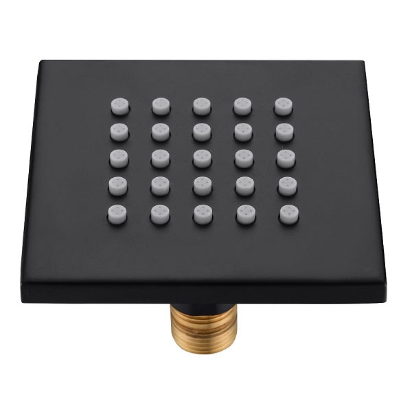 Cascada Modern Brush Gold 4-Square Body Spray Shower Jet – Cascada Showers