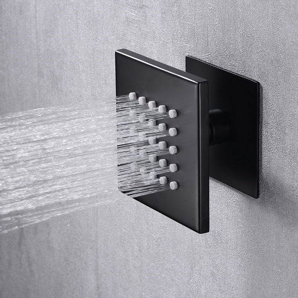 Cascada Modern Brush Gold 4-Square Body Spray Shower Jet – Cascada Showers