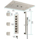 Venice 23x31 Brushed Nickel Bluetooth LED Shower System – Cascada Showers