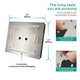 Venice 23x31 Brushed Nickel Bluetooth LED Shower System – Cascada Showers