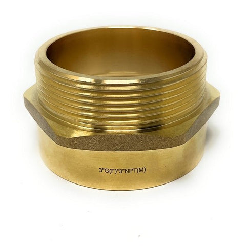 Lead-Free 3" G Thread (Metric BSPP) Female to NPT Thread Male Pipe Fit ...