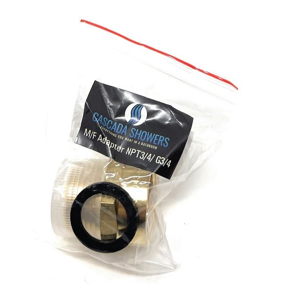 Lead-Free BSP to NPT Pipe Fitting Adapter - 3/4 Inch – Cascada Showers