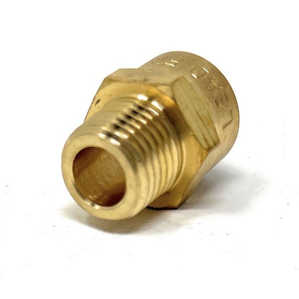 G Thread (Metric BSPP) Male to NPT Female Adapter - Lead-Free (1/4" x ...