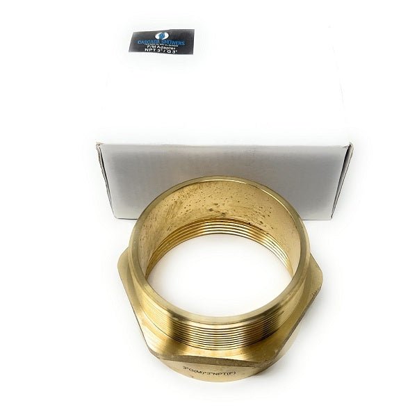 G Thread (Metric BSPP) Male to NPT Female Adapter - Lead-Free (3" x 3 ...