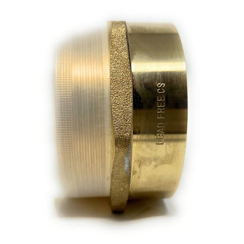 G Thread (Metric BSPP) Male to NPT Female Adapter - Lead-Free (3" x 3 ...