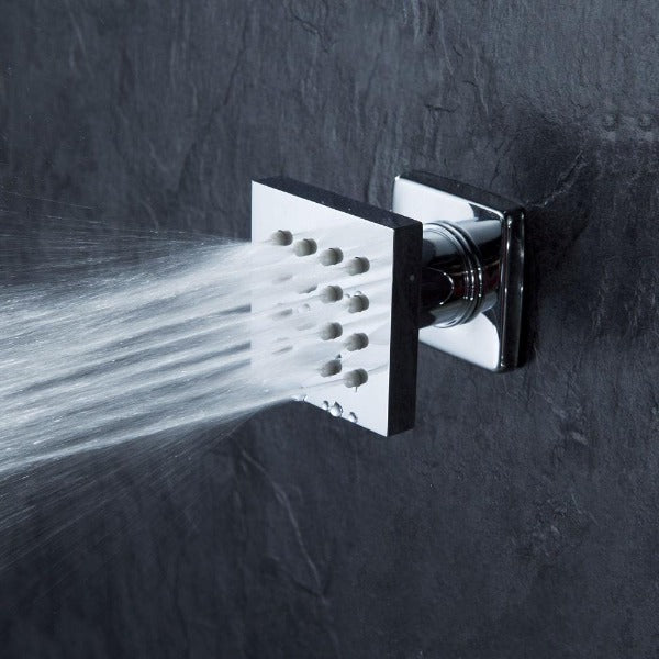 2" Square Body Spray Shower Jets with 16 Nozzles – Cascada Showers